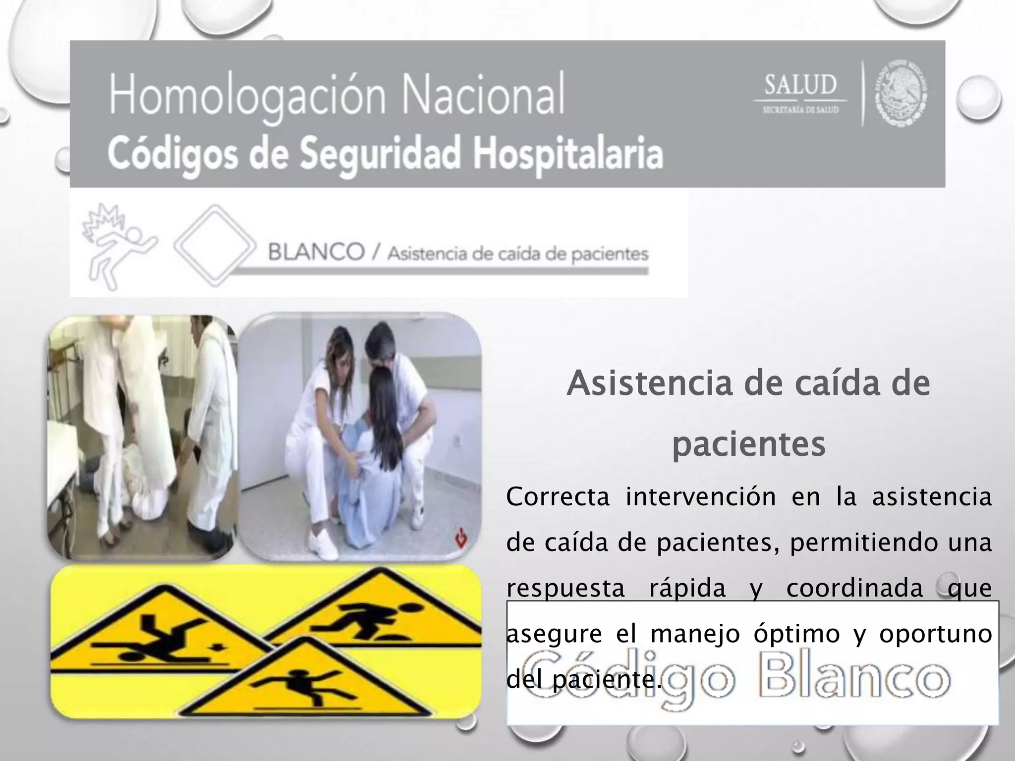 Códigos de seguridad hospitalaria nacional homologados México | PPTX