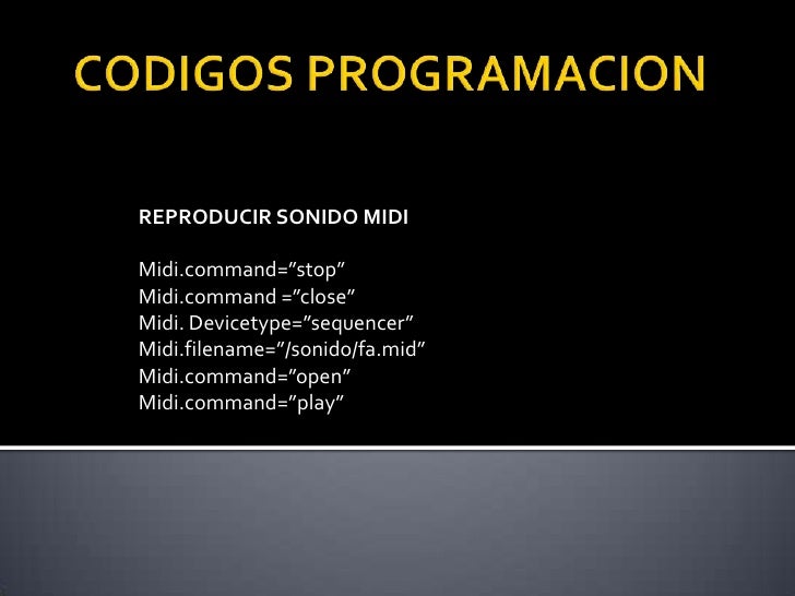 Codigos Programacion