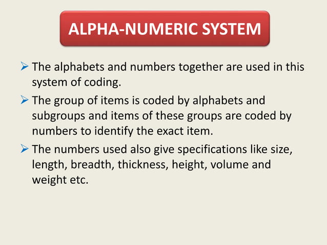 Coding in material management | PPTX