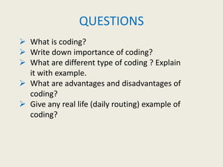 Coding in material management | PPTX