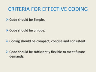 Coding in material management | PPTX