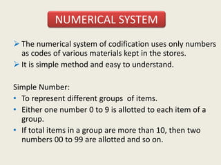 Coding in material management | PPT