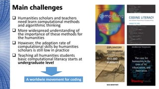Teaching computer coding and its impact on Humanities | PPTX