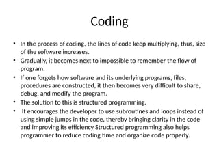 Software engineering topics,coding phase in sdlc | PPT