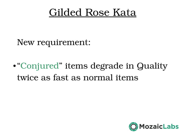 Coding Dojo - Golden Master Technique - Approval Tests - Gilded Rose ...