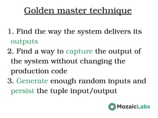 Coding Dojo - Golden Master Technique - Approval Tests - Gilded Rose ...