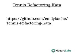 Coding Dojo - Refactoring Tennis Kata | PPT