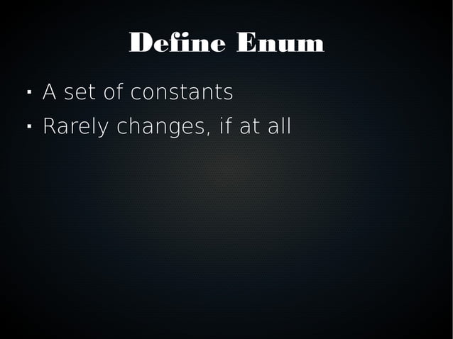 Enum - Coding Guidelines | PPT