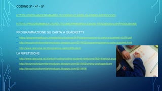 Presentazione di coding, programmazione. | PPTX