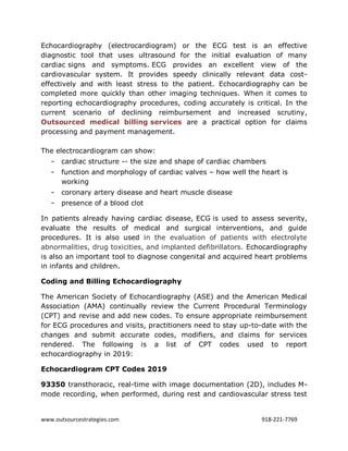 Coding Accurately for Echocardiography Services | PDF