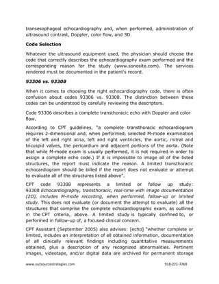Coding Accurately for Echocardiography Services | PDF