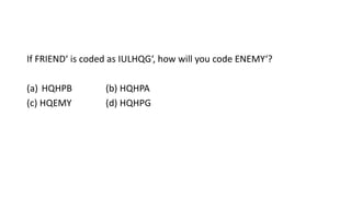 Coding and decoding.pptx | Programming Languages | Computing
