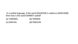 Coding and decoding.pptx | Programming Languages | Computing