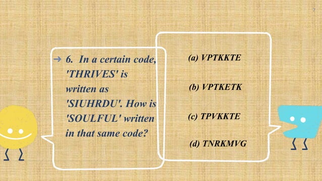 Intelligence-Coding and Decoding-6th Std | PPT