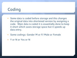 Coding and encoding | PPTX