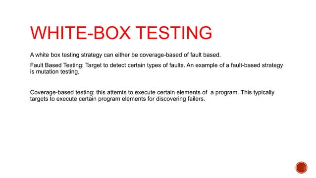 Coding and testing in Software Engineering | PPTX
