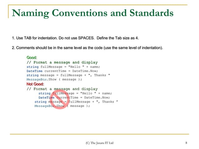 Coding Best Practices Pps Programming Languages Computing