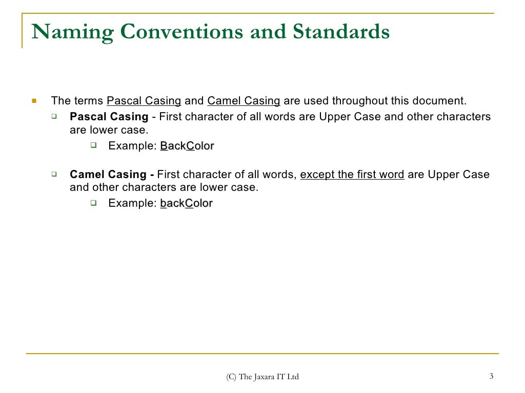 Coding Best Practices
