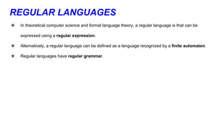 Tree Based Regular Languages | PPT
