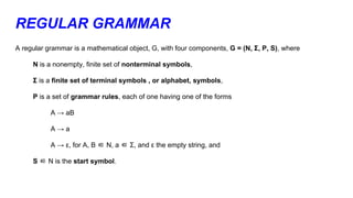 Tree Based Regular Languages | PPT