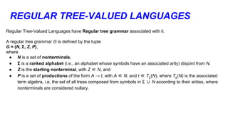 Tree Based Regular Languages | PPT