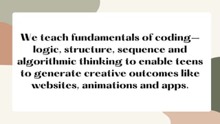 Coding classes for Teens | PPT