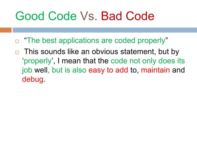 Coding conventions | PPTX