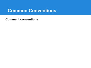 Coding conventions | PPT