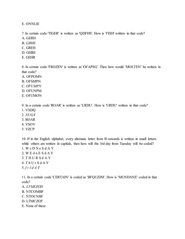Coding Decodingdocx