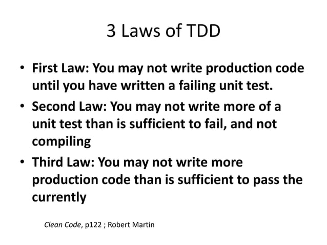 Coding dojo - TDD | PPTX | Web Development | Internet