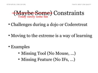 Coding Dojo: Naming with Dices (2021) | PPT