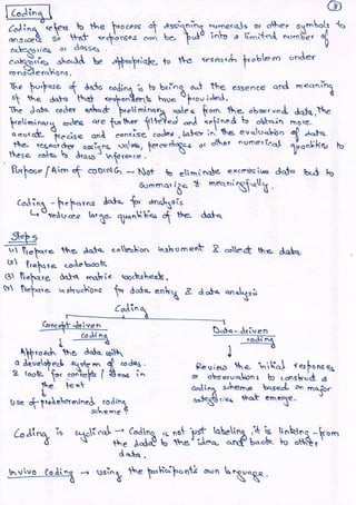Coding editing tabulation | PDF