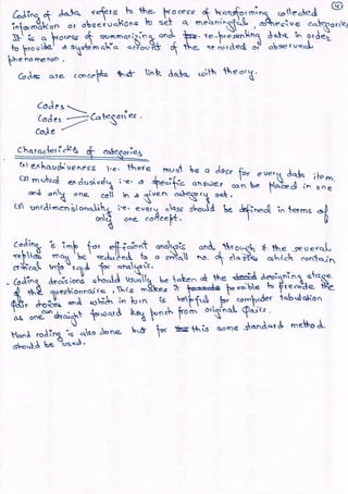 Coding editing tabulation | PDF