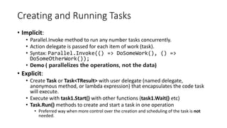 Coding For Cores - C# Way | PPT
