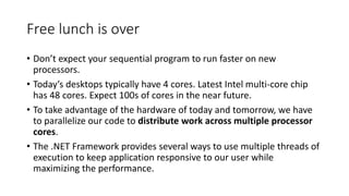 Coding For Cores - C# Way | PPT