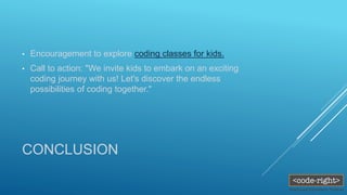 Creative coding for five-year-olds...... | PPTX