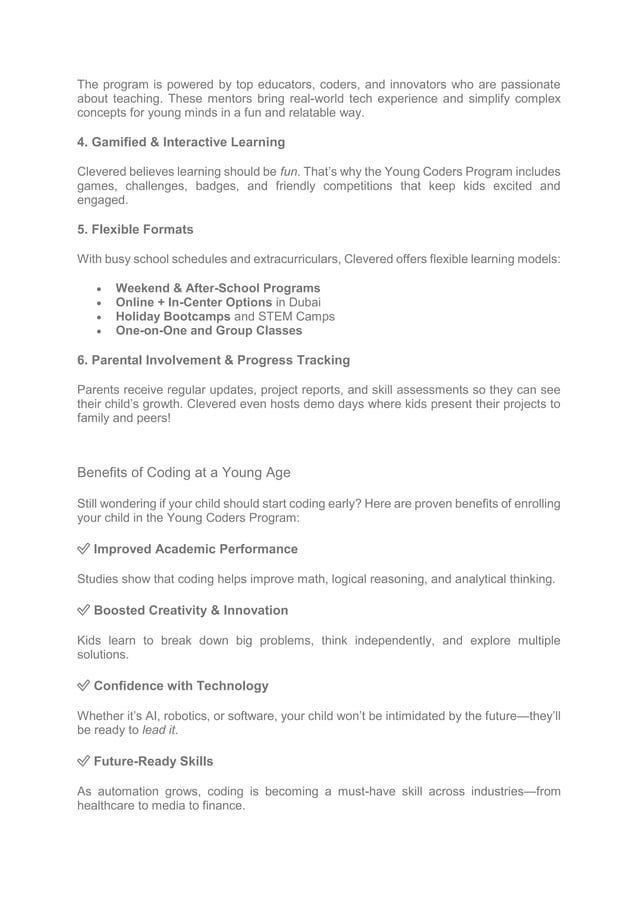 Coding for Kids in Dubai & the Young Coders Program with Clevered.pdf