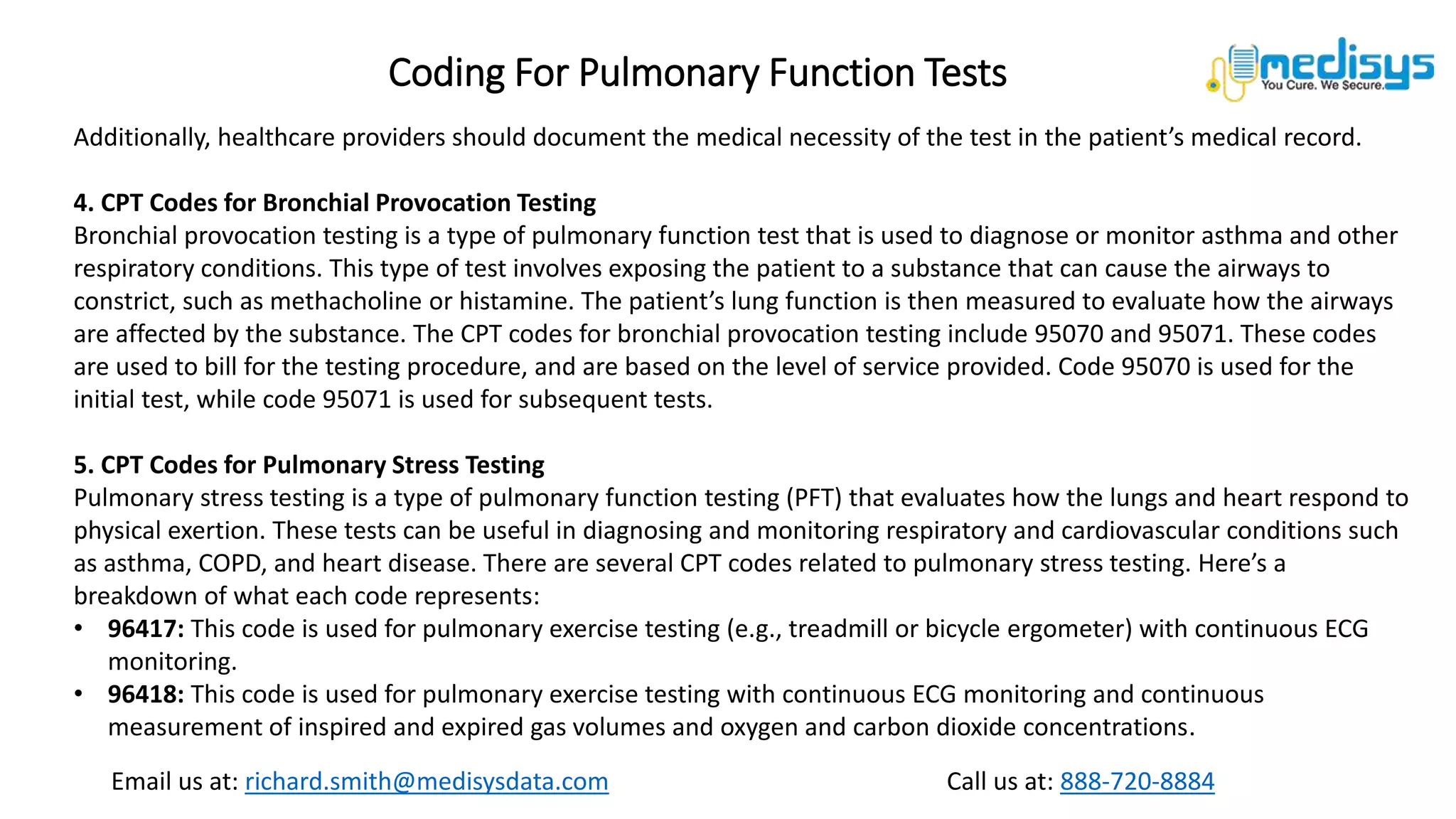 Coding For Pulmonary Function Tests.pptx | Lung and Respiratory Health ...