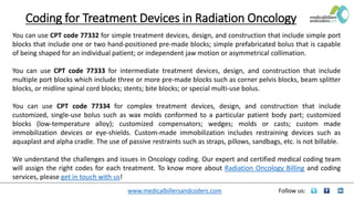 Coding for Treatment Devices in Radiation Oncology | PPTX