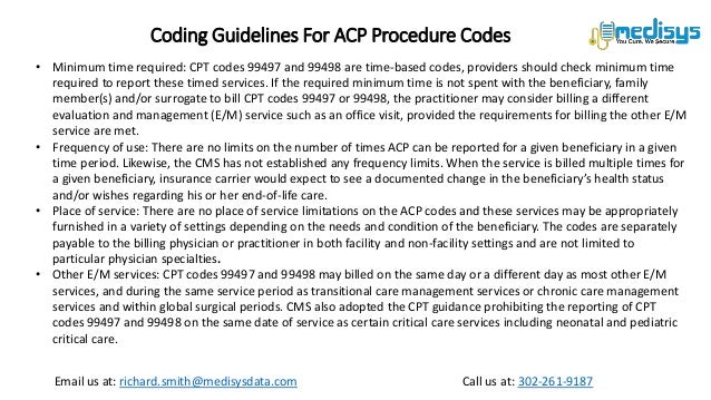 Coding guidelines for acp procedure codes | PDF | Health Insurance ...