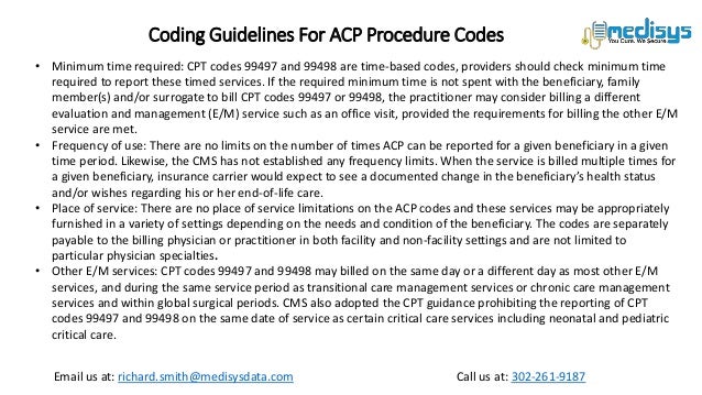 Coding guidelines for acp procedure codes | PPTX | Health Insurance ...