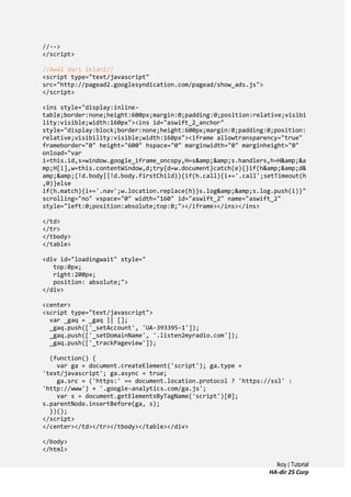 Source Code Halaman Web Radio Stremaing [RAMEN RADIO] | DOCX | Social ...