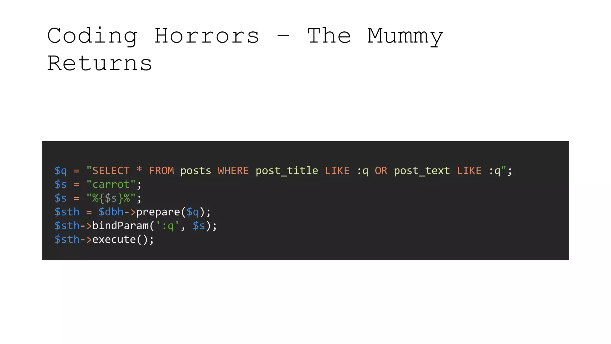 Coding Horrors | PPT