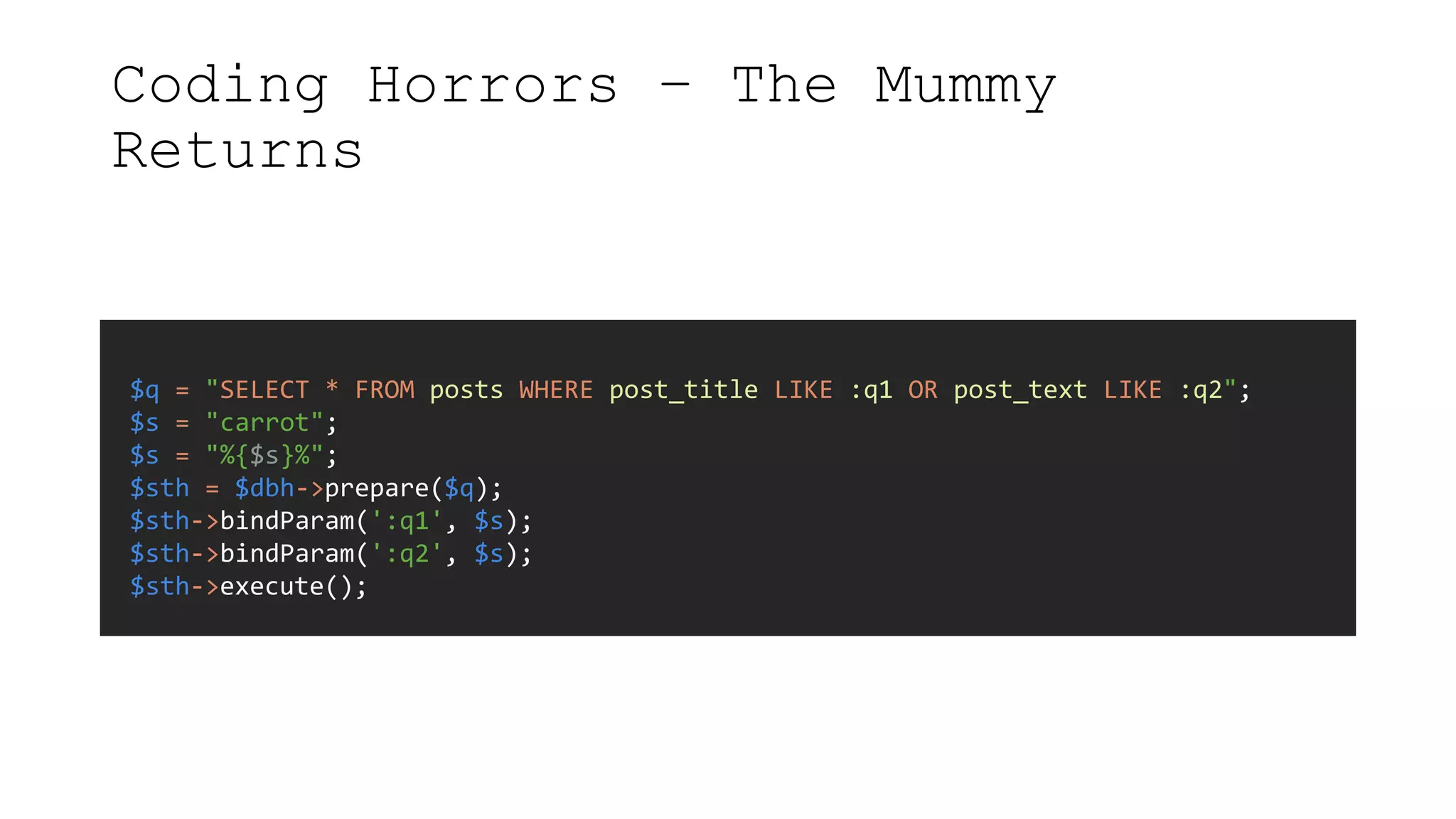 Coding Horrors | PPT