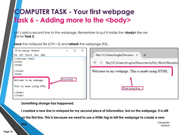 Coding In Html Web Developmentstructure Of Html Ppt