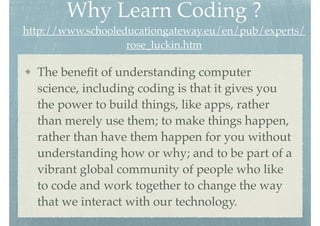 Coding in the classroom.key