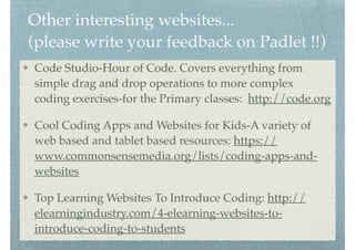 Coding in the classroom.key
