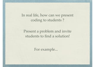 Coding in the classroom.key