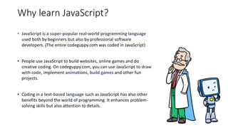 Introduction to Coding | PPT
