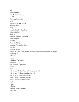 Coding laman web | PDF